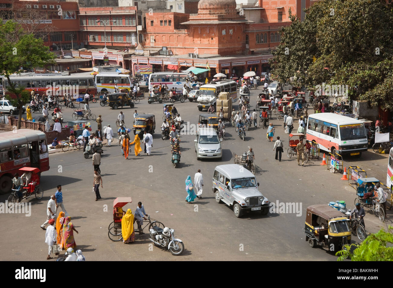 Streets of Jaipur Rajasthan India Stock Photo - Alamy