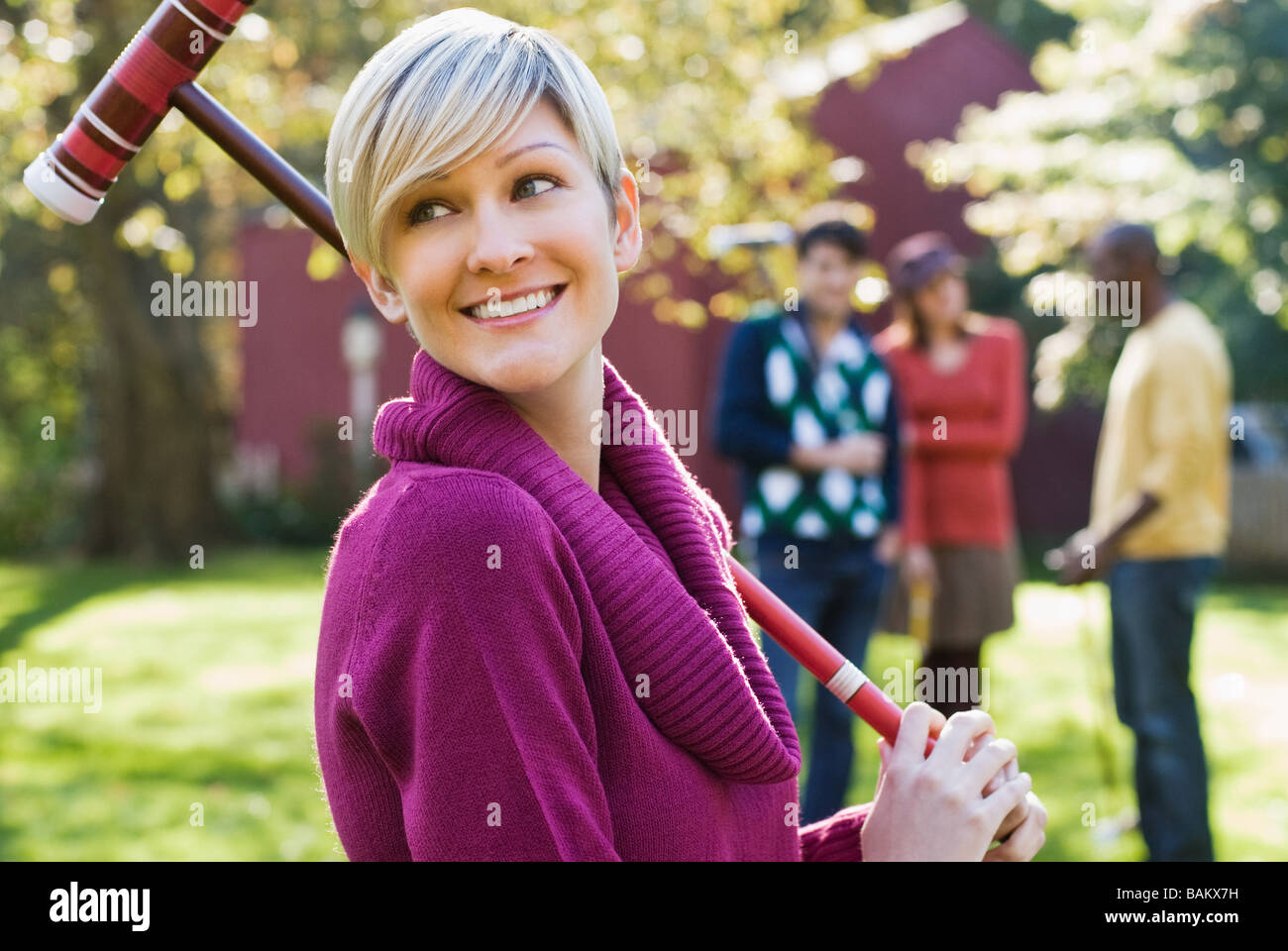 Croquet mallet hi-res stock photography and images - Alamy