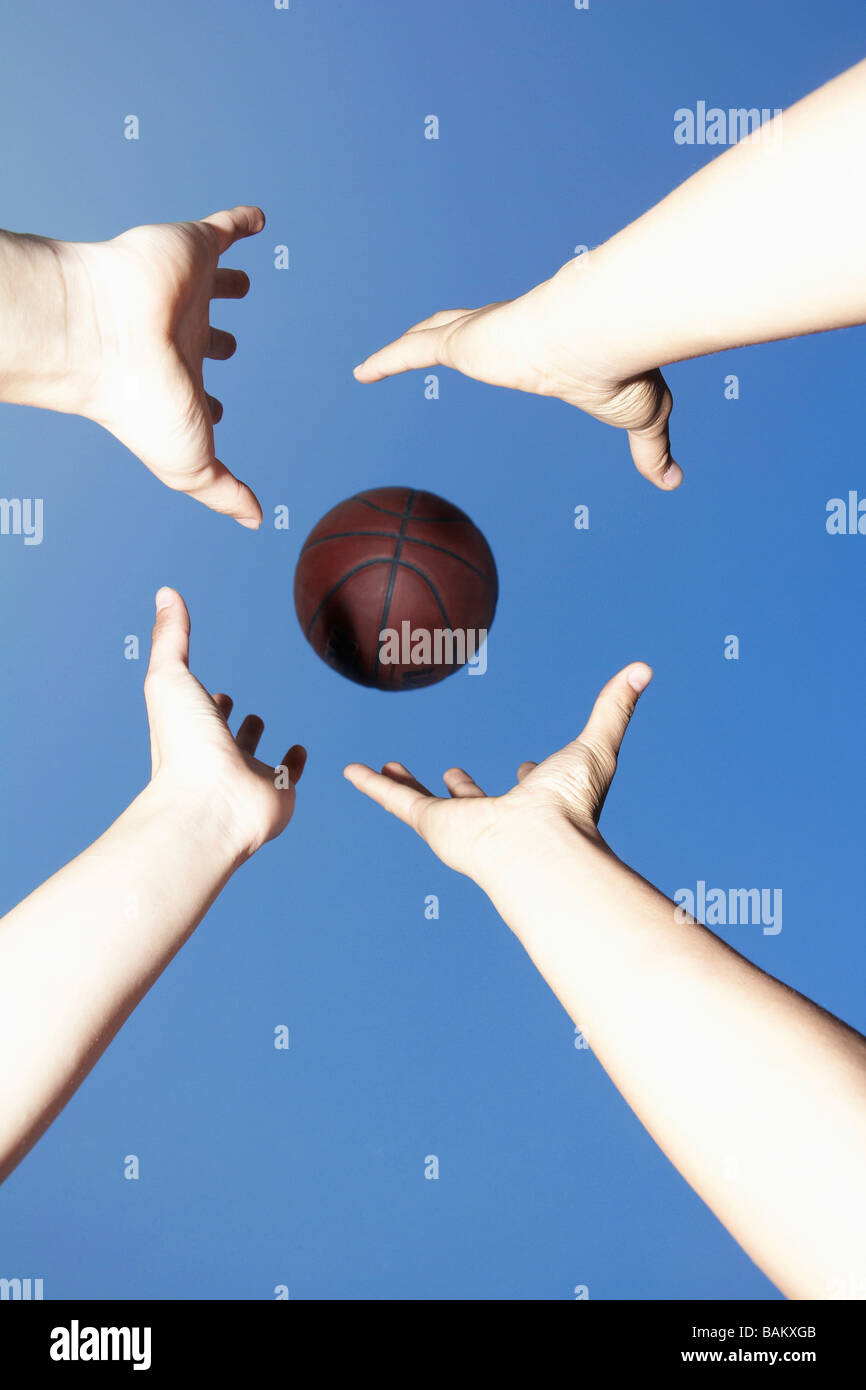 Reaches hands team hi-res stock photography and images - Alamy