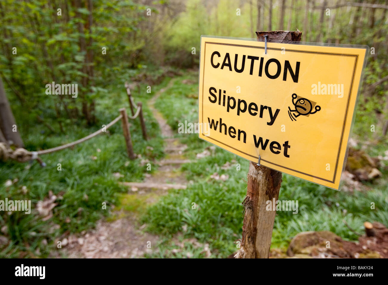 Warning sign at stairs hi-res stock photography and images - Alamy