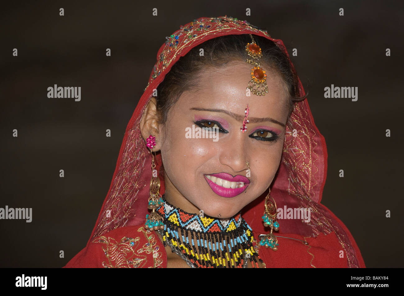 Indian dancer in traditional clothing Jaipur Rajasthan India Stock ...