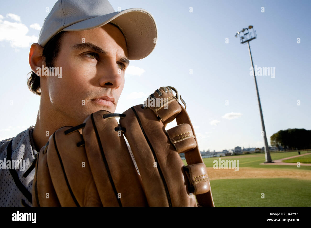 Pitcher baseball player white uniform hi-res stock photography and ...