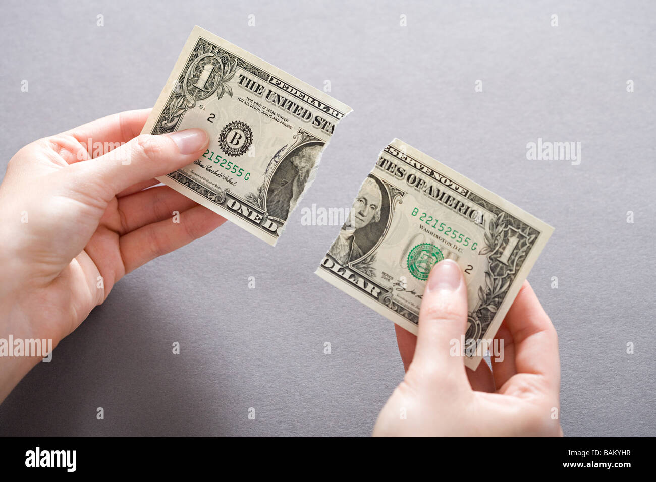 Torn dollar bill Stock Photo - Alamy Torn dollar bill Stock Photo - Alamy