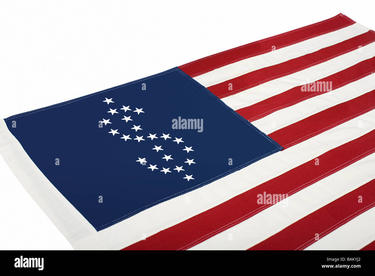 Dollar sign on american flag Stock Photo - Alamy