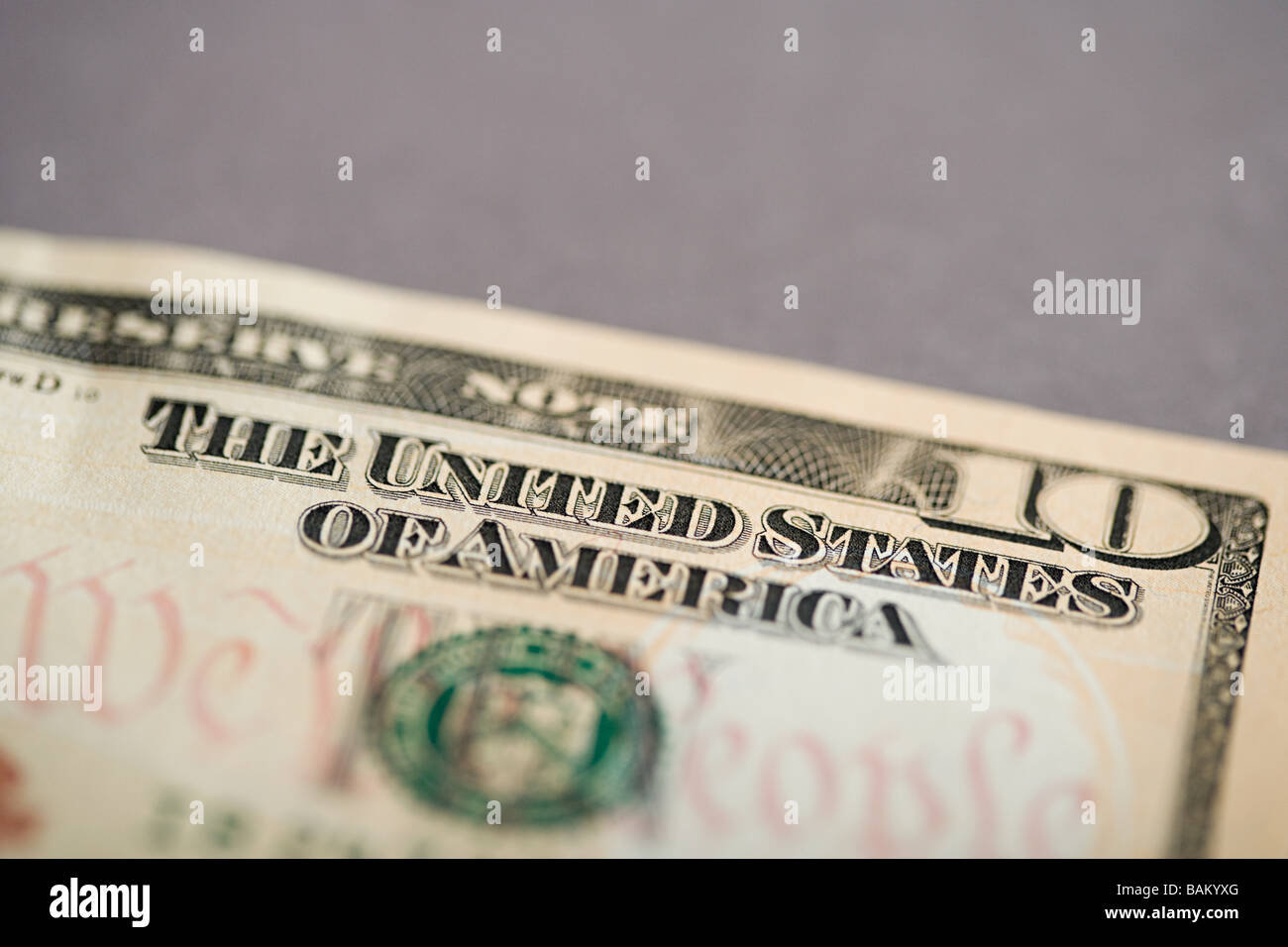 Ten dollar banknote Stock Photo - Alamy
