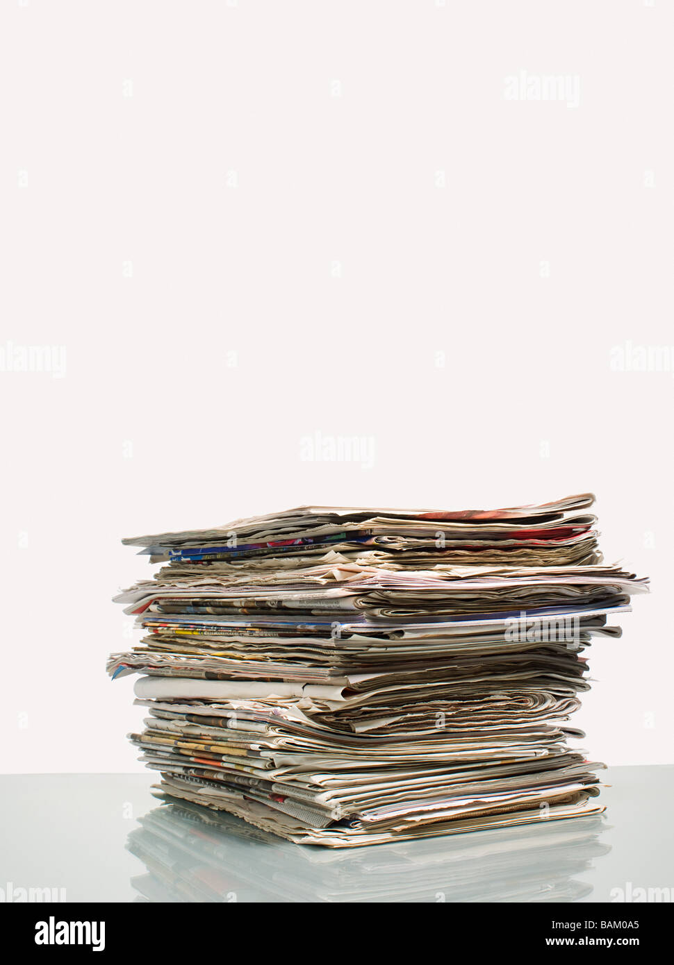Stack of newspapers Stock Photo - Alamy