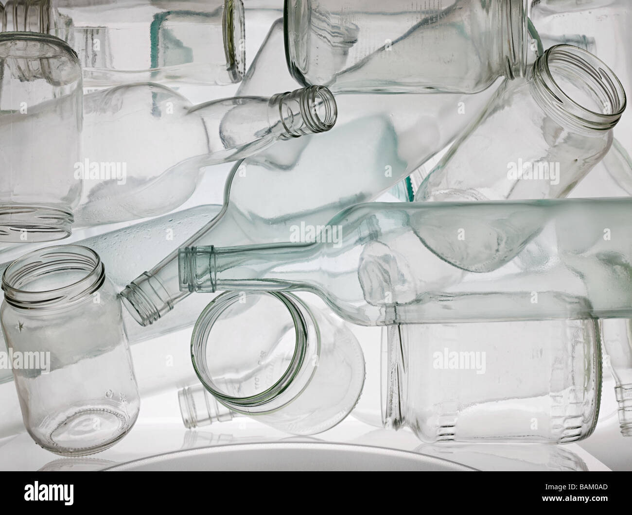 Empty jars and bottles Stock Photo - Alamy