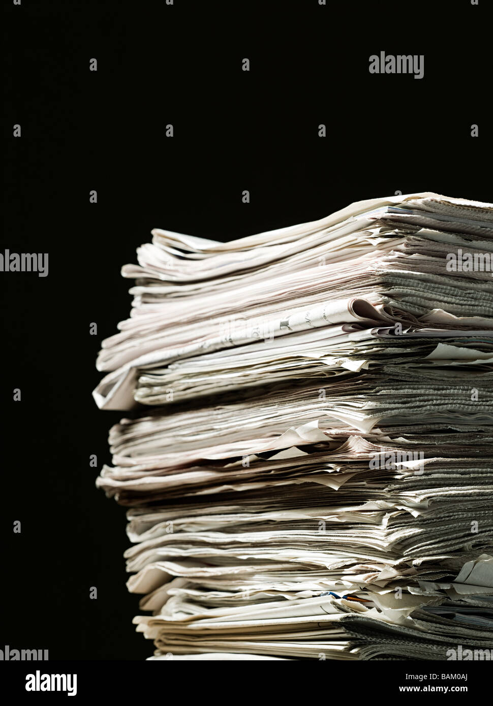 Stack of newspapers Stock Photo - Alamy