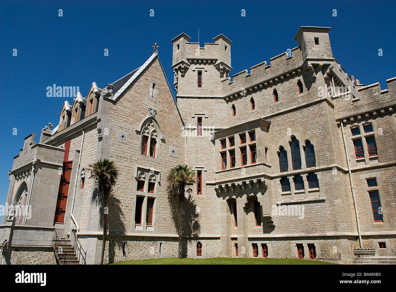 France, Pyrenees Atlantiques, Hendaye, Basque Coast, the castle of ...