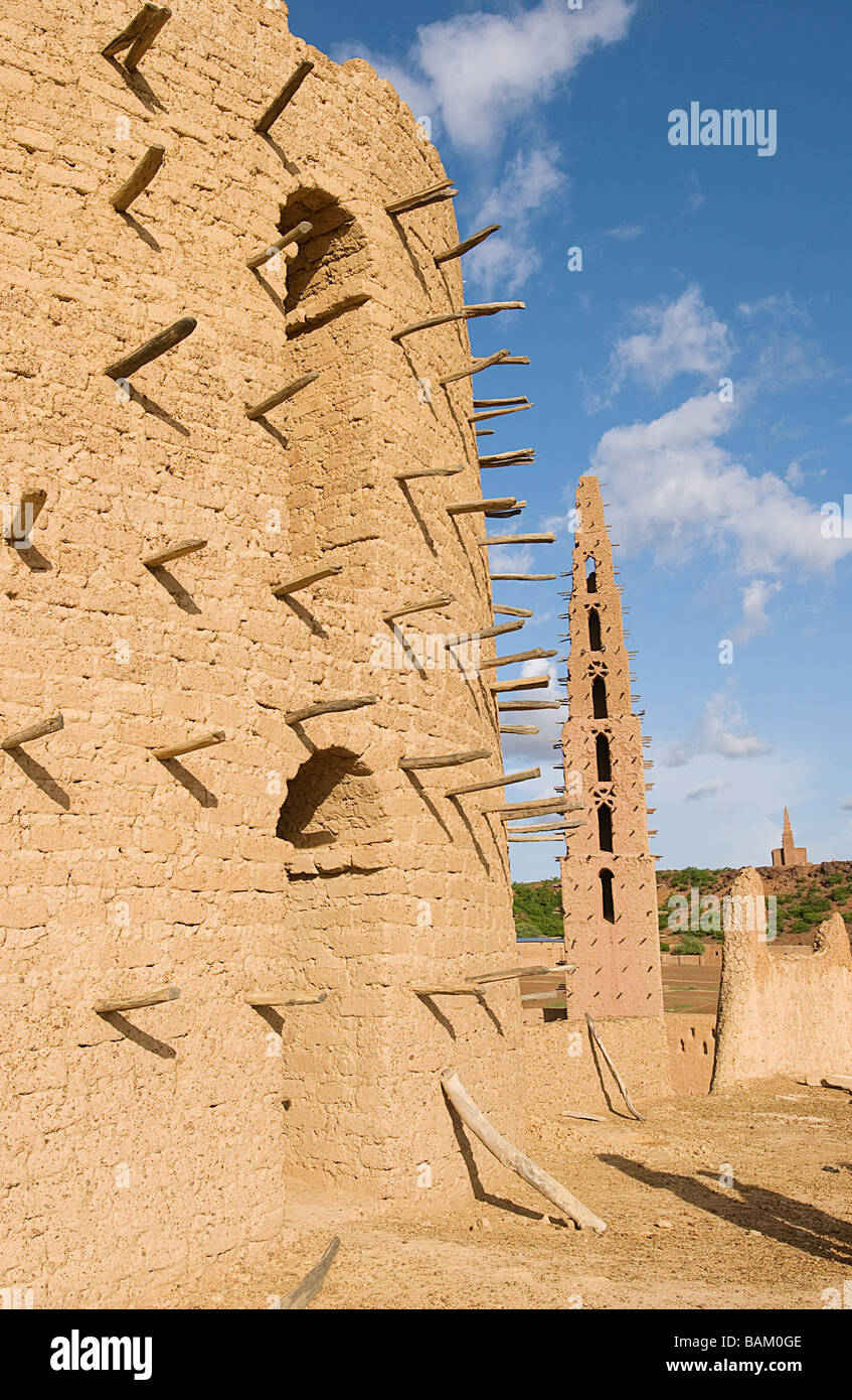 Burkina Faso, Namentenga Province, Sahel, Bani, big mosque built in ...