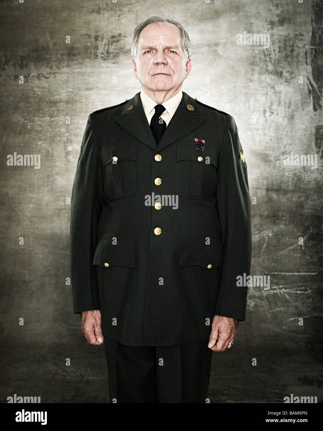 Profile of a soldier saluting Stock Photo - Alamy