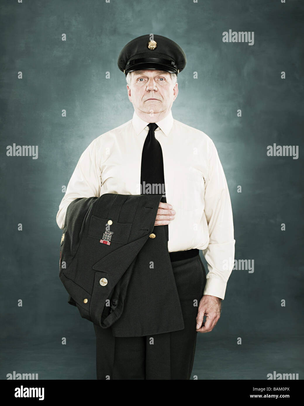 Profile of a soldier Stock Photo - Alamy