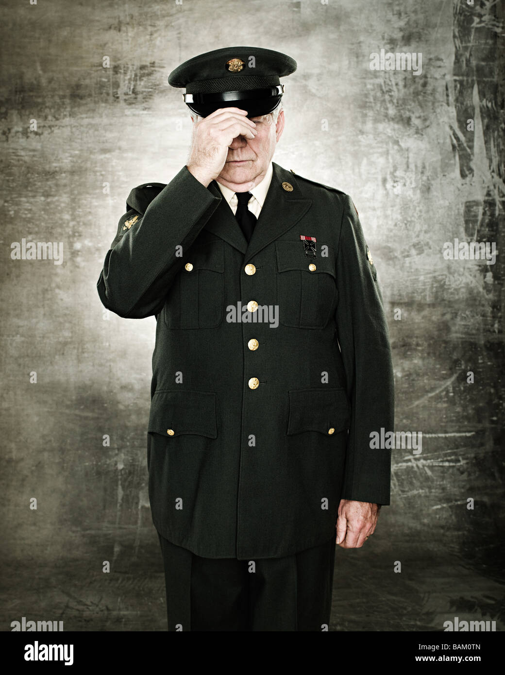 Profile of a soldier Stock Photo - Alamy