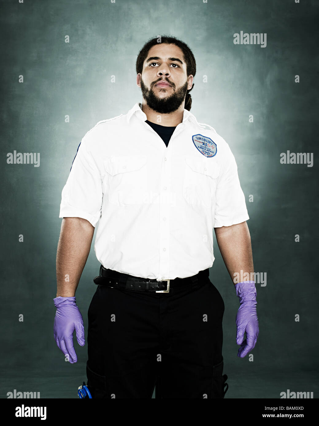 Portrait of a paramedic Stock Photo - Alamy