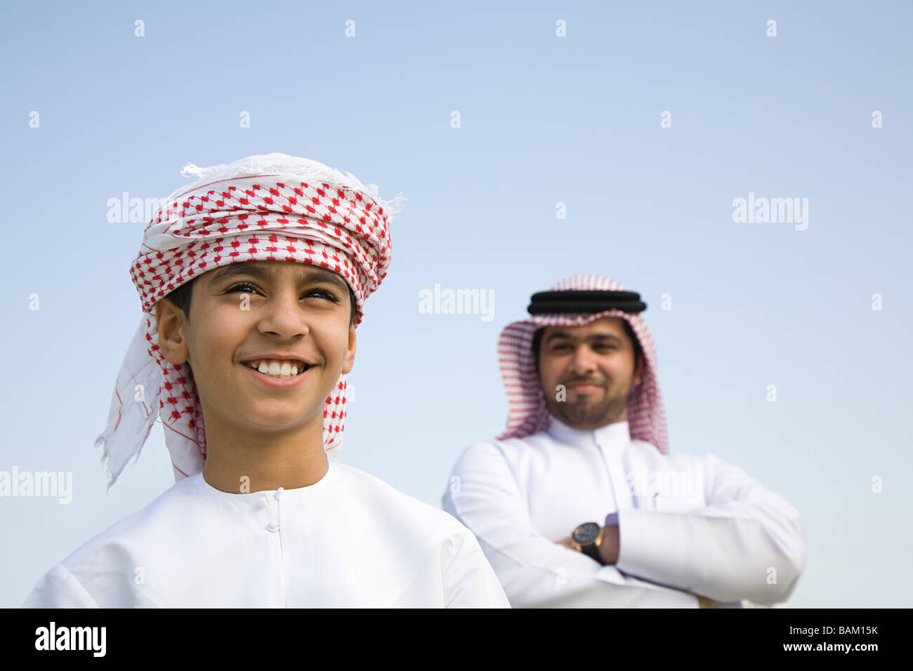 A portrait of a father and son Stock Photo - Alamy