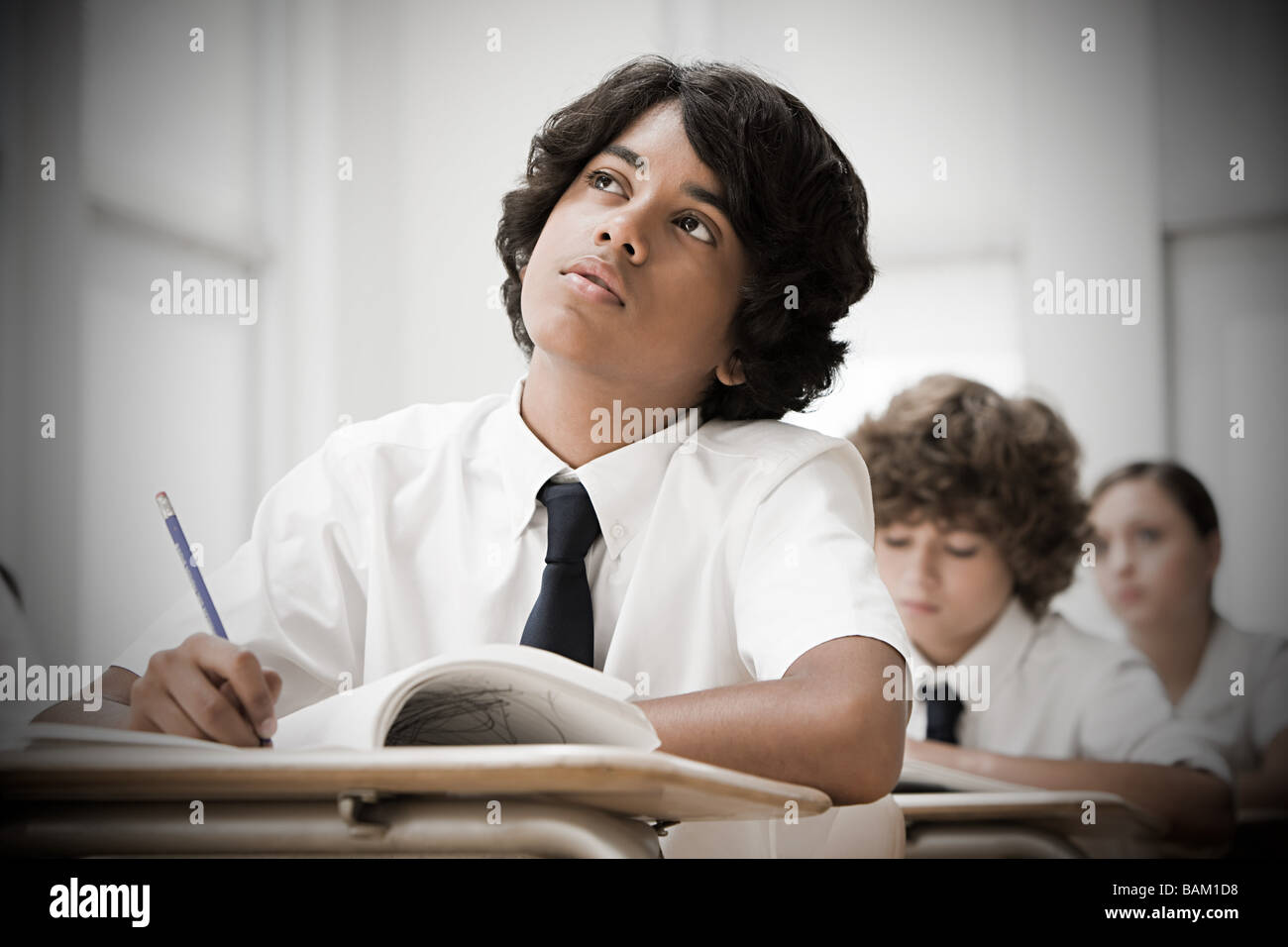 School students in classroom Stock Photo - Alamy