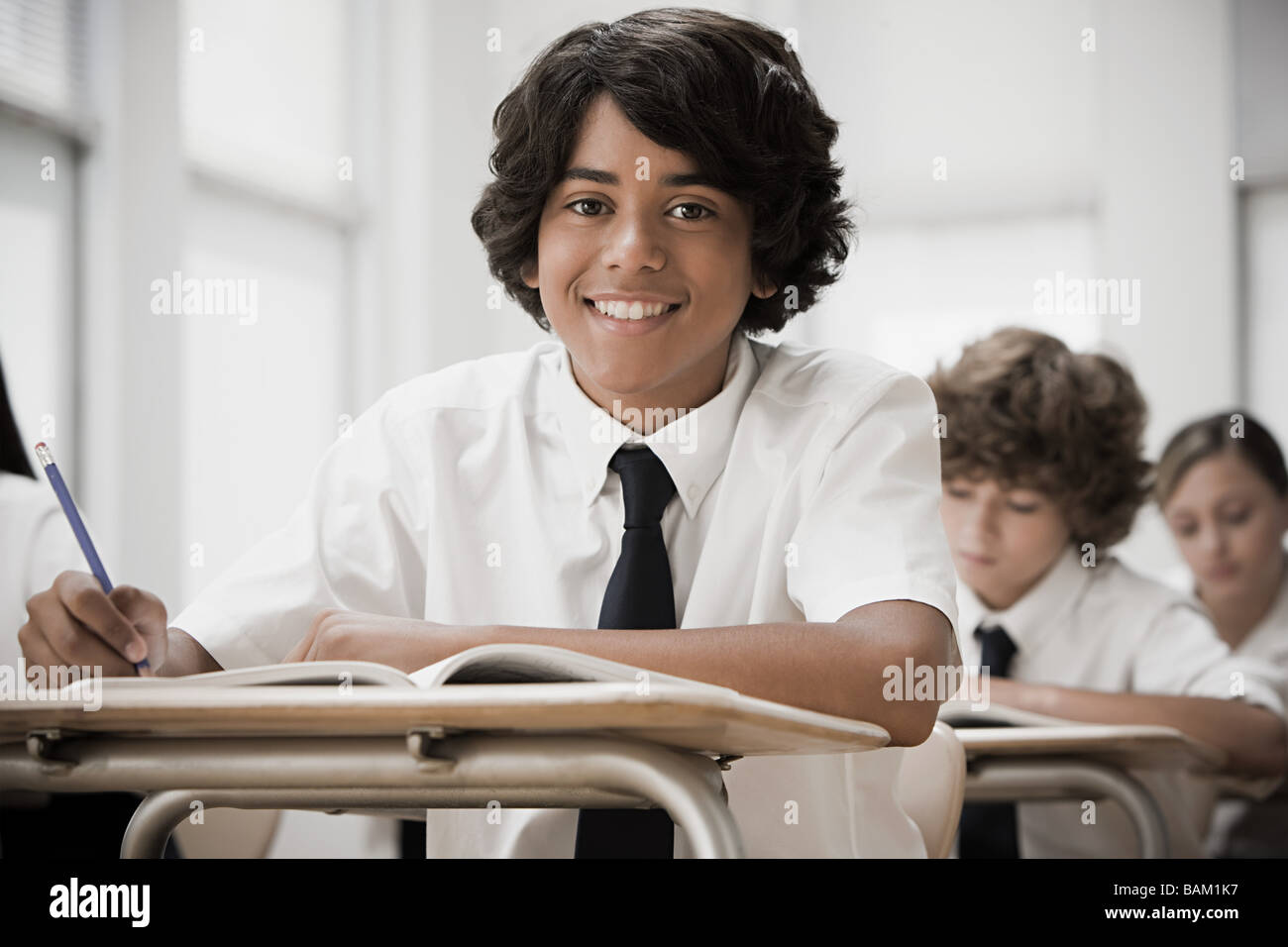 School students in classroom Stock Photo - Alamy