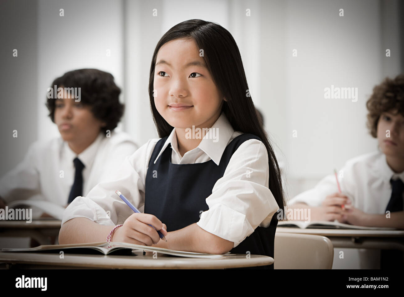 School students in classroom Stock Photo - Alamy
