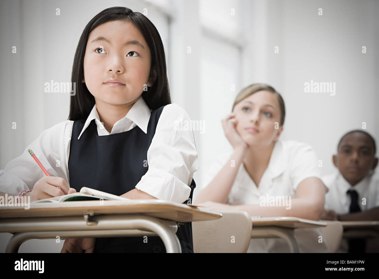 School students in classroom Stock Photo - Alamy