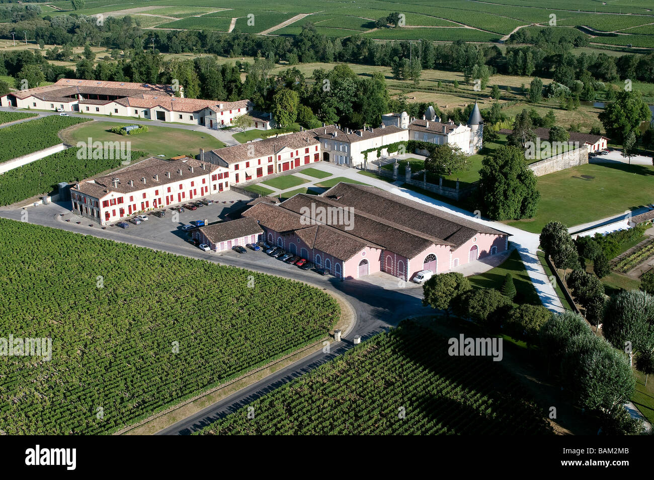 France, Gironde, Pauillac, the estate of Chateau-Lafite Rotschild, in ...