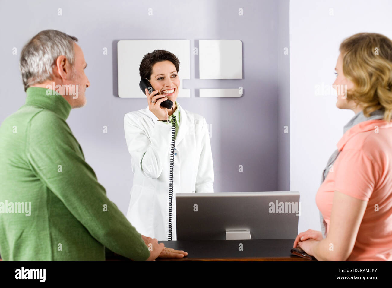 Dental surgery reception Stock Photo - Alamy