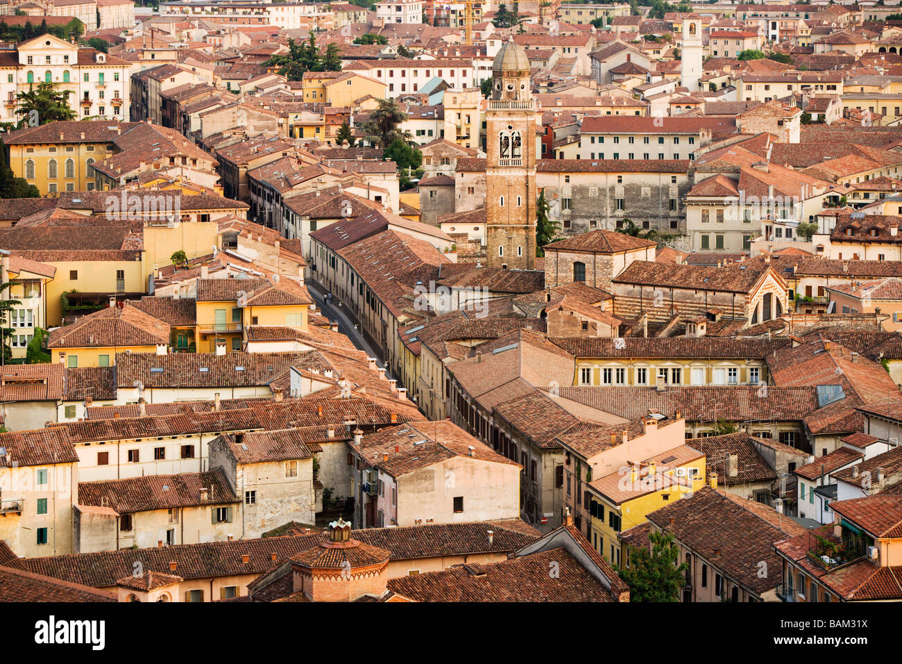 Aerial view of verona old town Stock Photo - Alamy