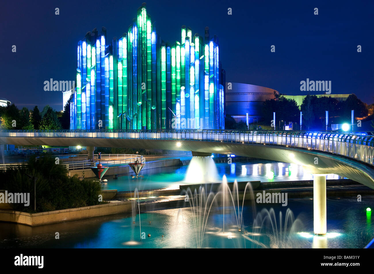 France, Vienne, Poitiers, the Futuroscope, theme park by the architect ...