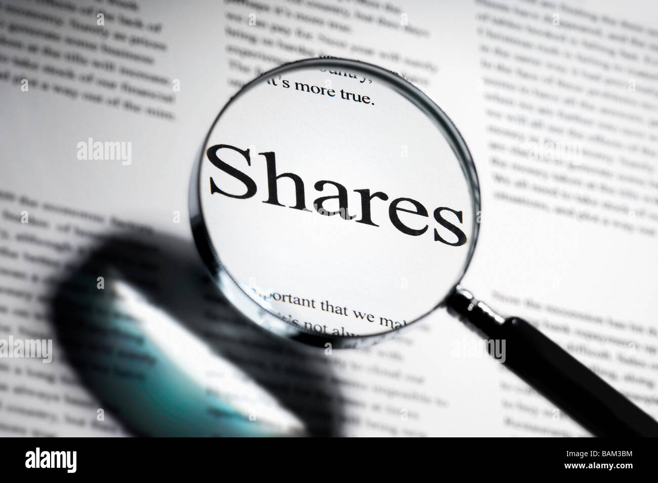 Word under magnifying glass hi-res stock photography and images - Alamy