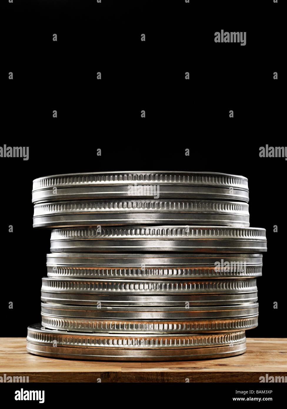 Stacked film canisters Stock Photo - Alamy