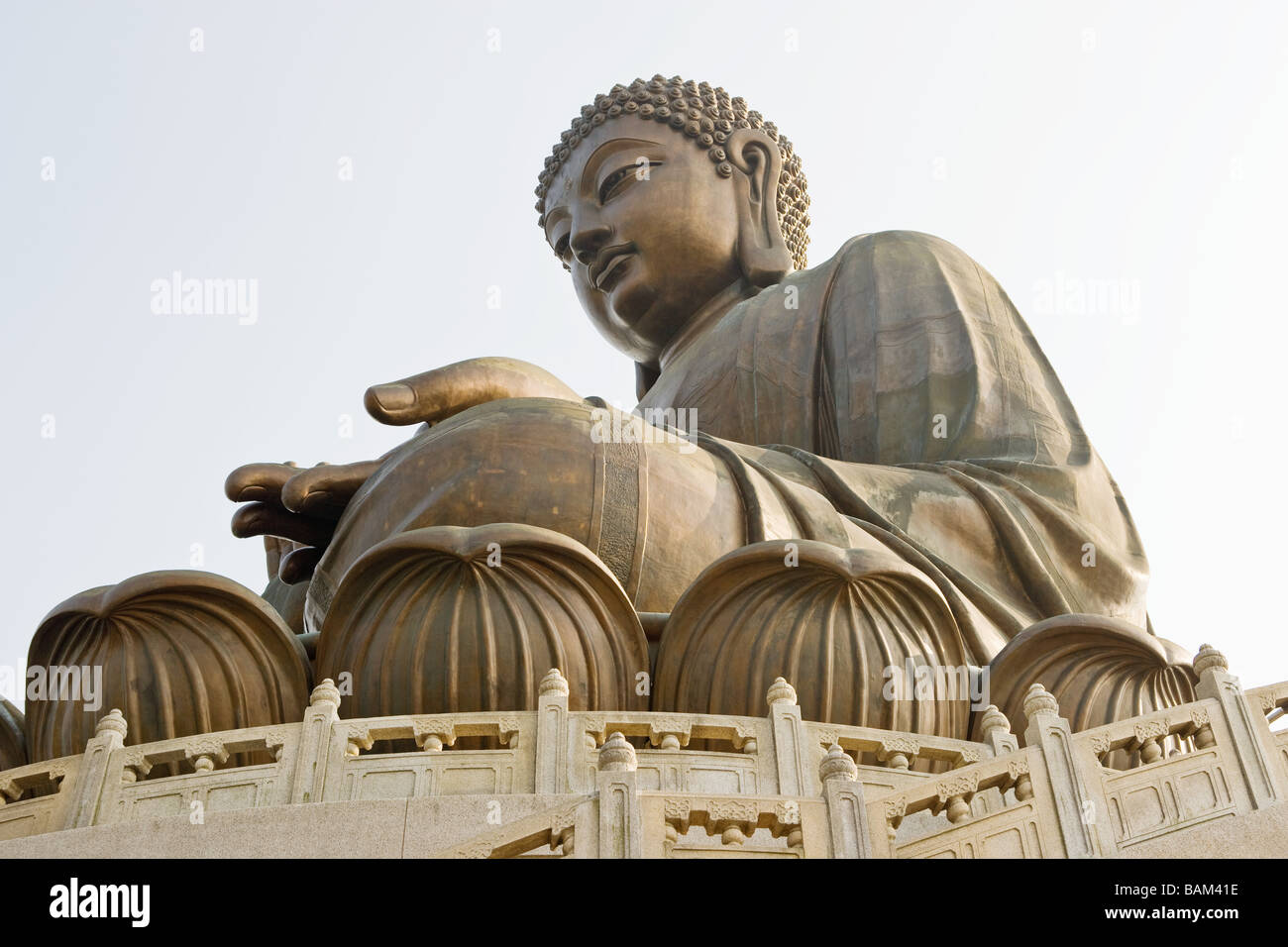 Giant buddha at po lin monastery Stock Photo - Alamy