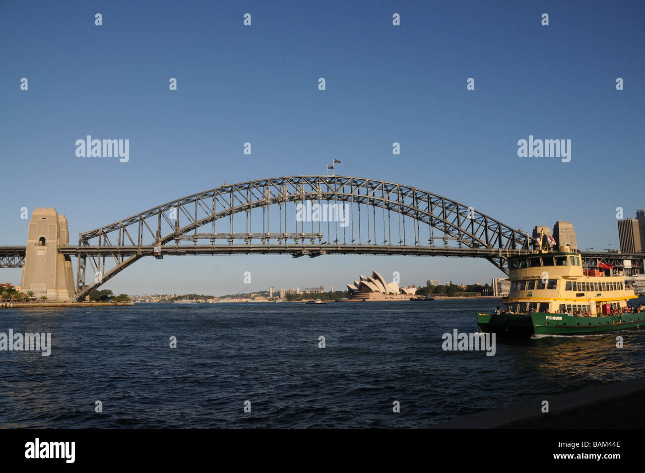 Sydney, Australia View of Sydney bridge and Opera House. Icons of ...