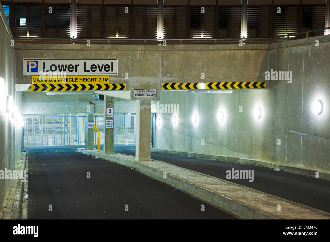 Underground car park entrance hi-res stock photography and images - Alamy