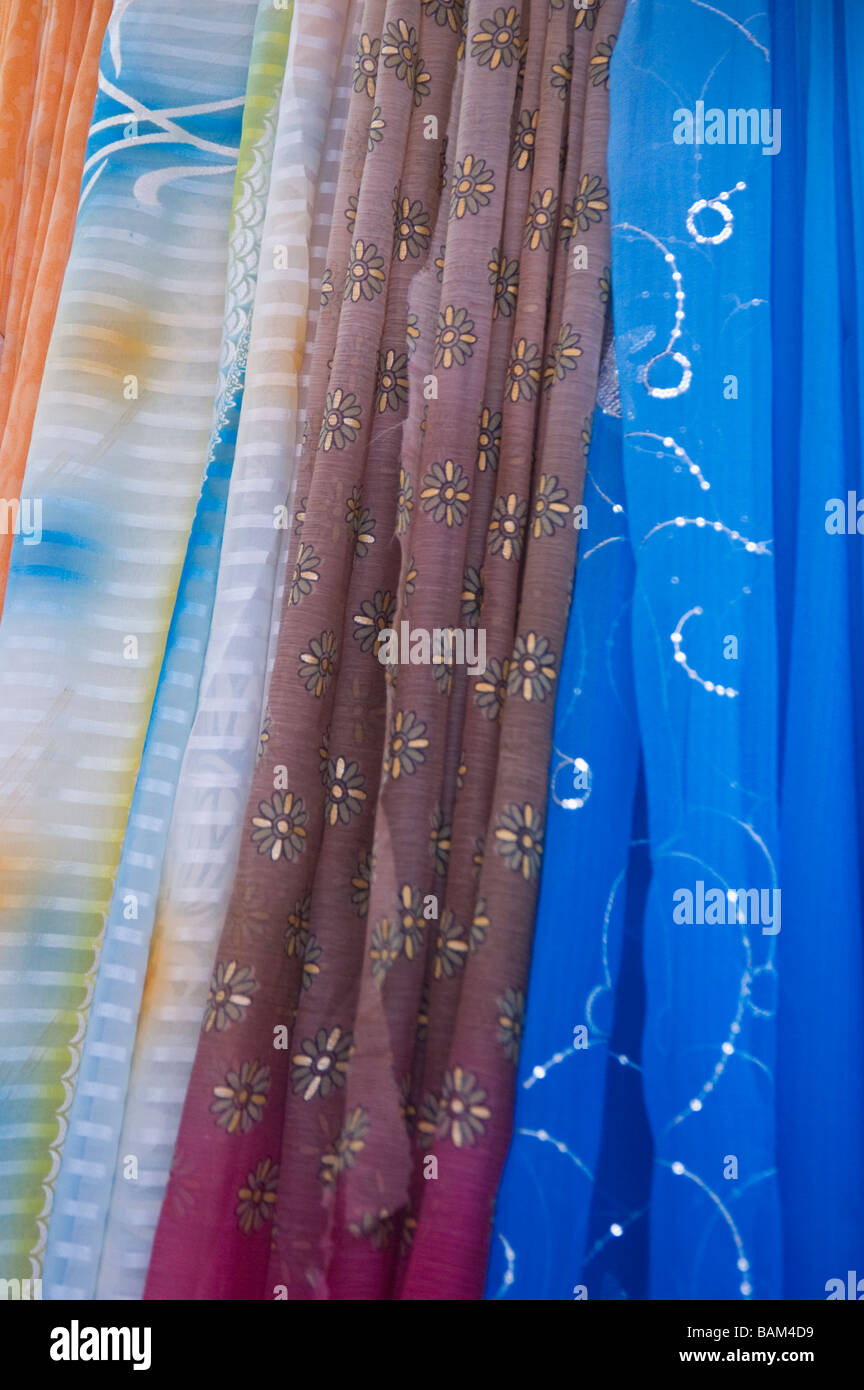 Indian colourful fabrics hi-res stock photography and images - Alamy