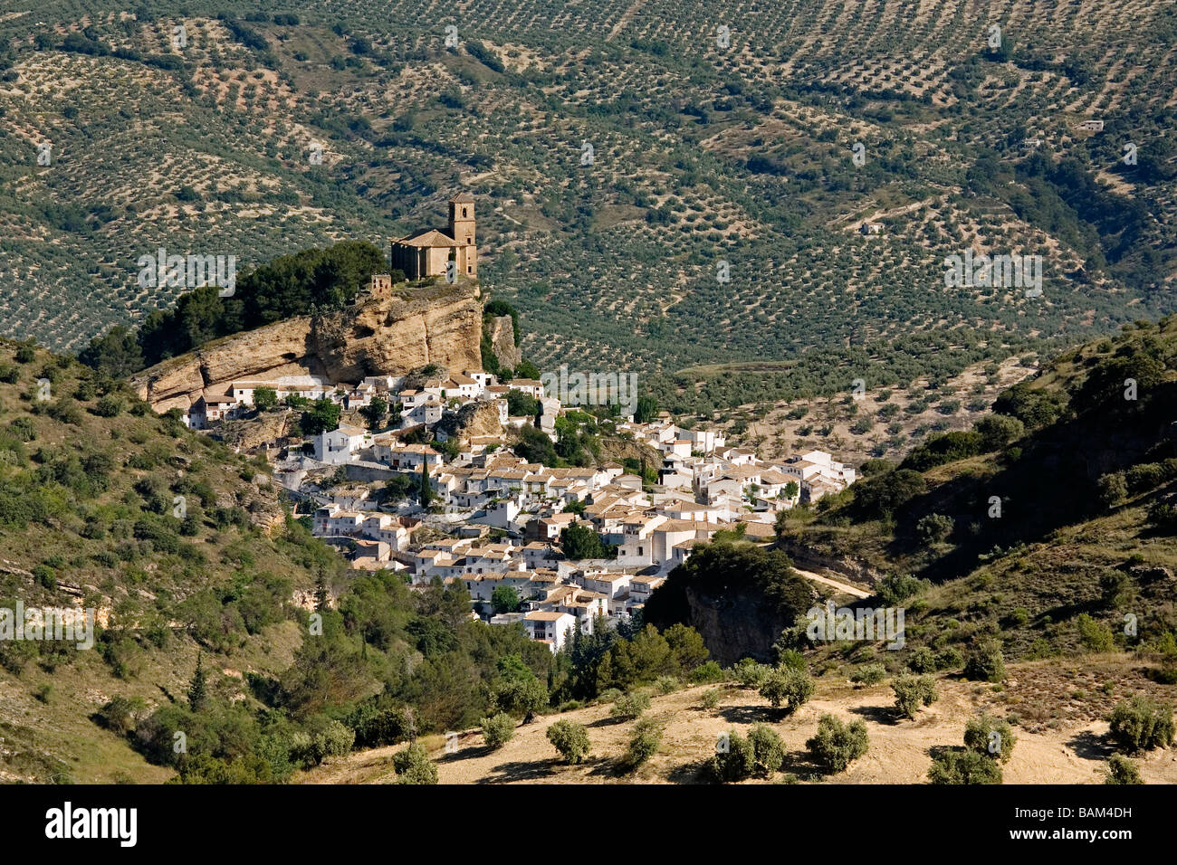 Fortress Castle in Montefrio Granada Andalusia Spain Stock Photo - Alamy
