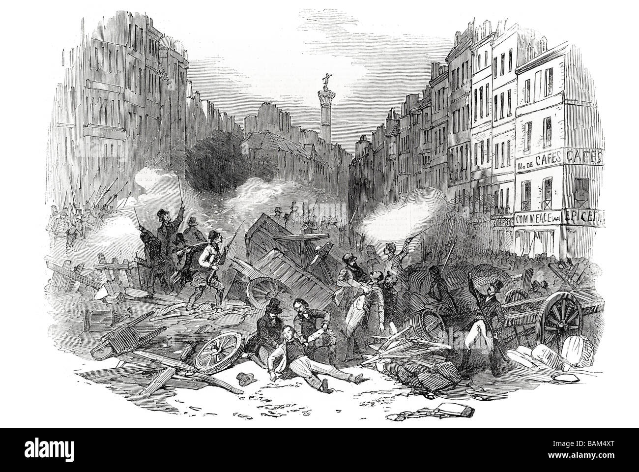 1848 revolution barricade hi-res stock photography and images - Alamy