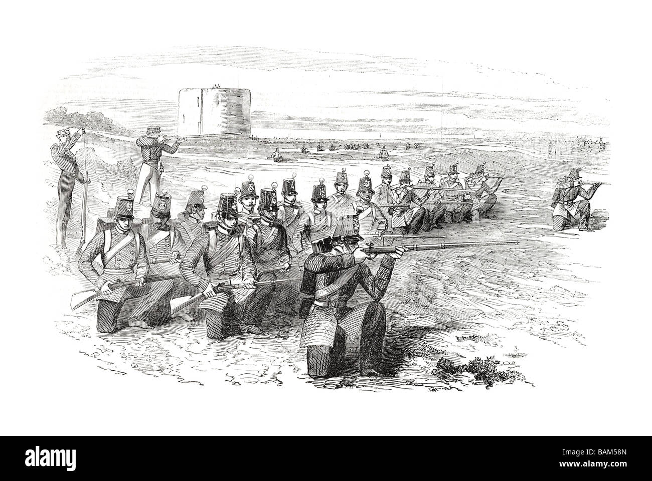 hythe school of musketry position kneeling and standing when firing ...