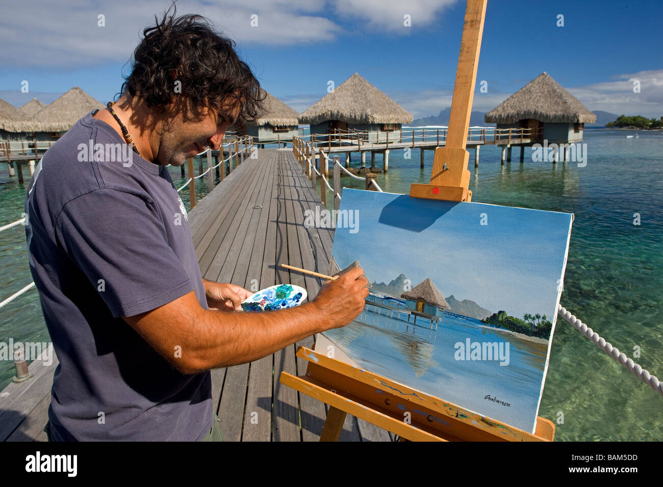 France, French Polynesia, Society Archipelago, Windward Islands, Tahiti ...