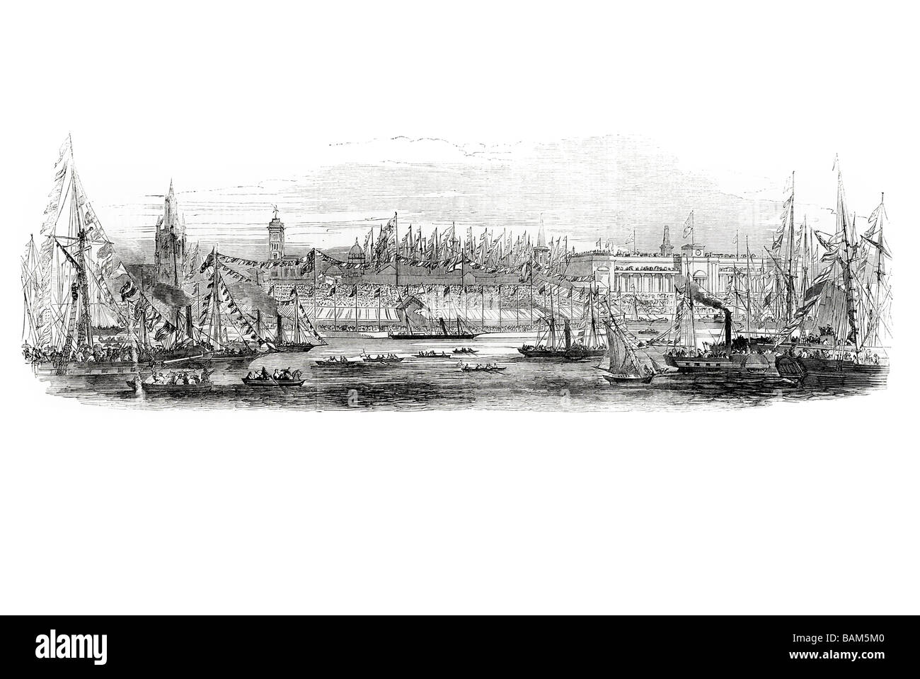 liverpool embarkation of her majesty from the landing stage royal sea ...