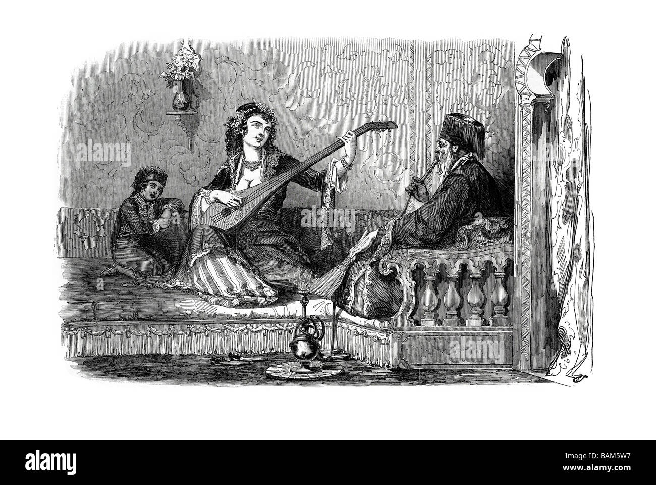 the pacha and his wife Stock Photo - Alamy