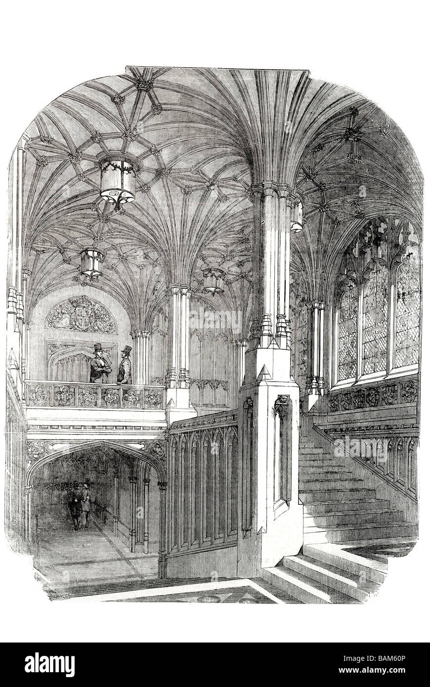 the new houses of parliament members staircase house of commons Stock ...