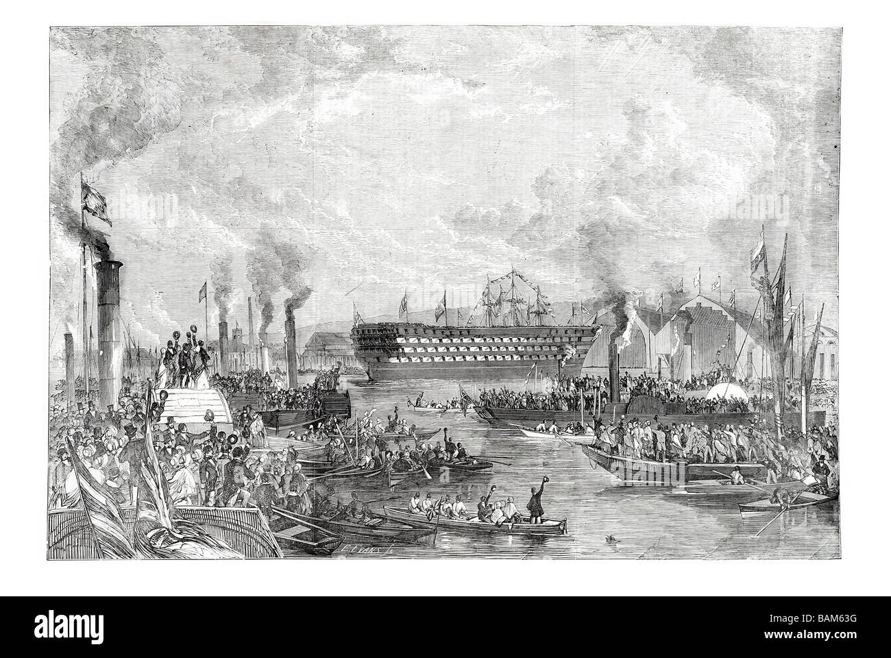 Launch hms royal albert woolwich hi-res stock photography and images ...