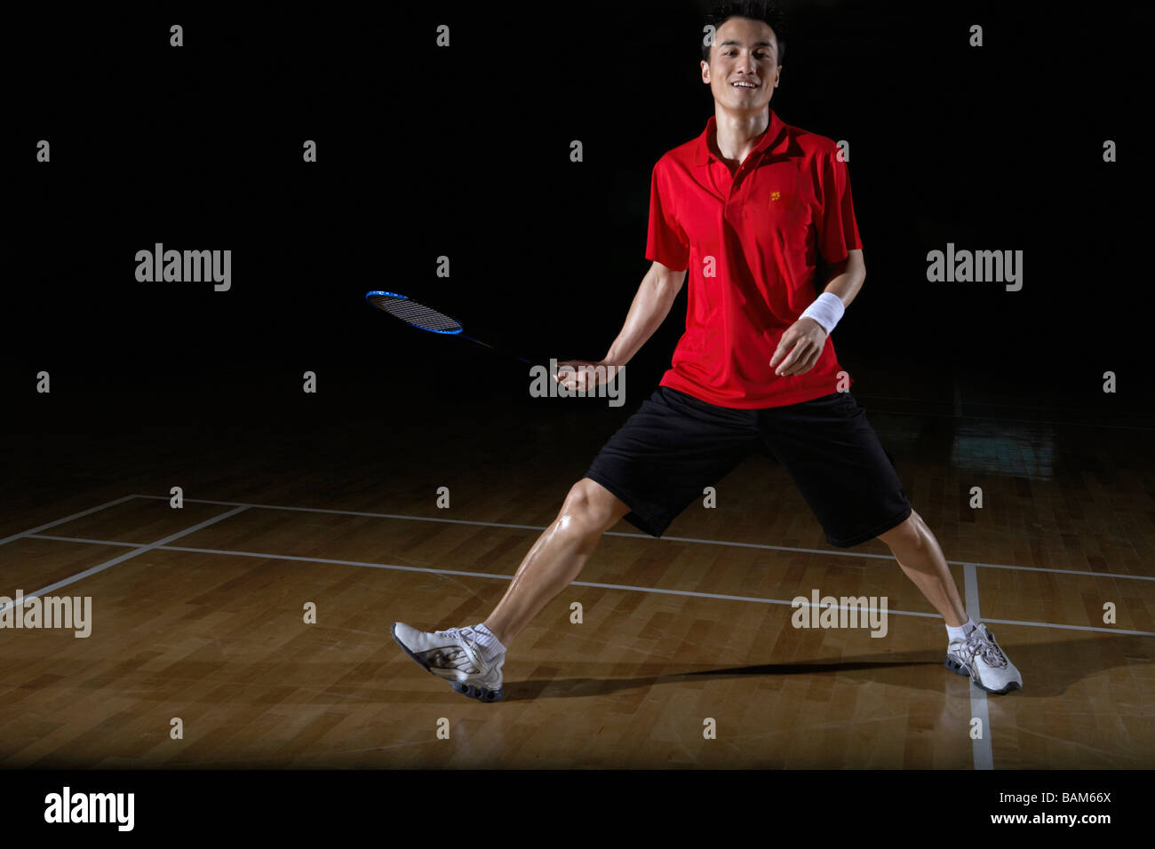 Badminton court competing hi-res stock photography and images - Alamy