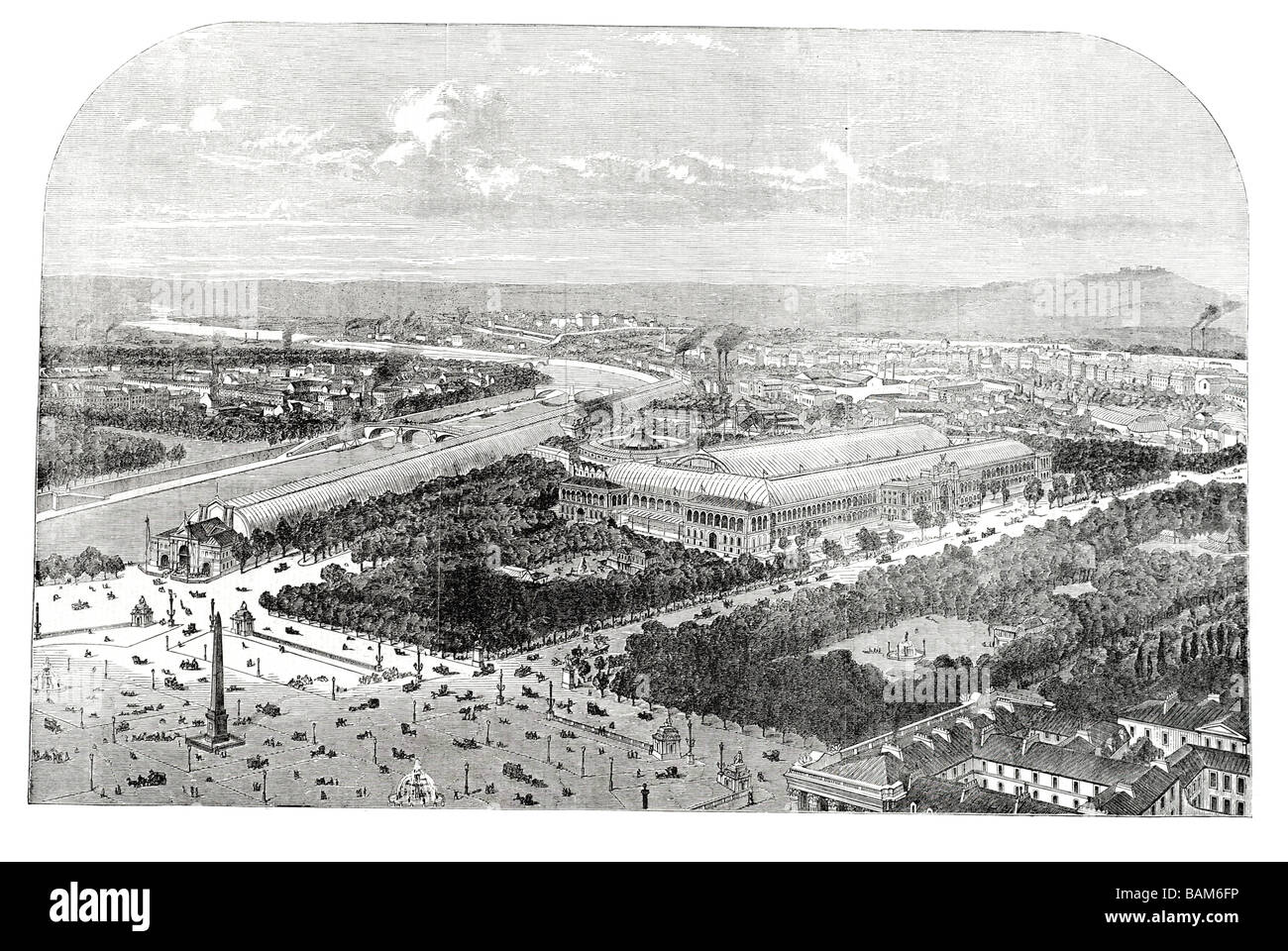 the universal exhibition building at paris Stock Photo - Alamy