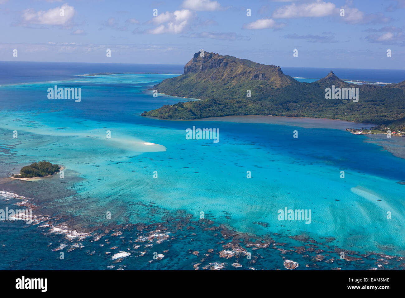 French Polynesia, Austral Islands, Raivavae island (aerial view Stock ...