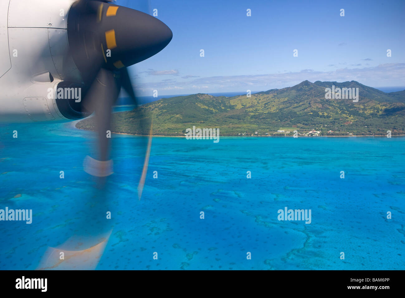 French Polynesia, Austral Islands, Tubuai island (aerial view Stock ...