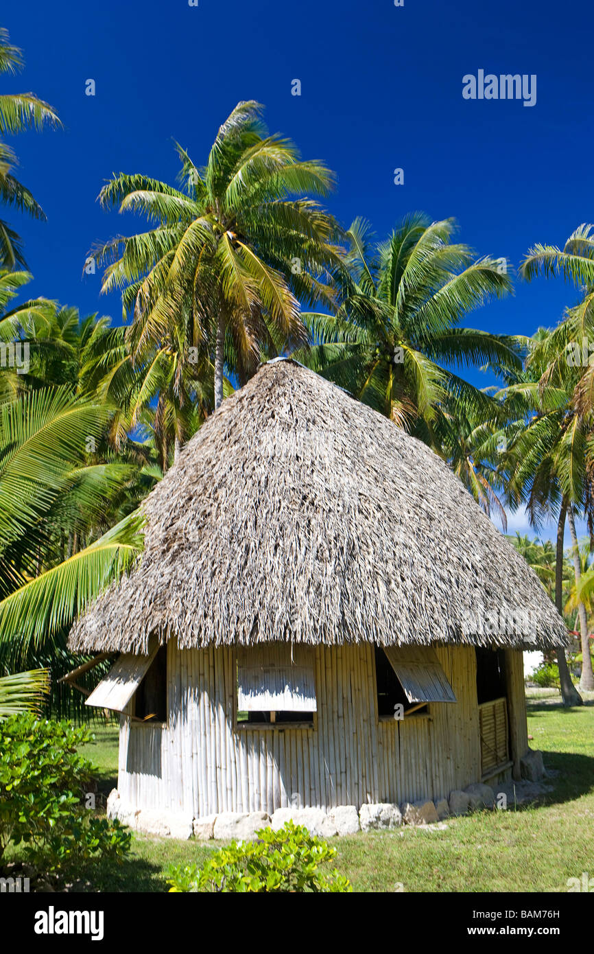 French Polynesia, Austral Islands, Rurutu island, Fare, traditonnal ...