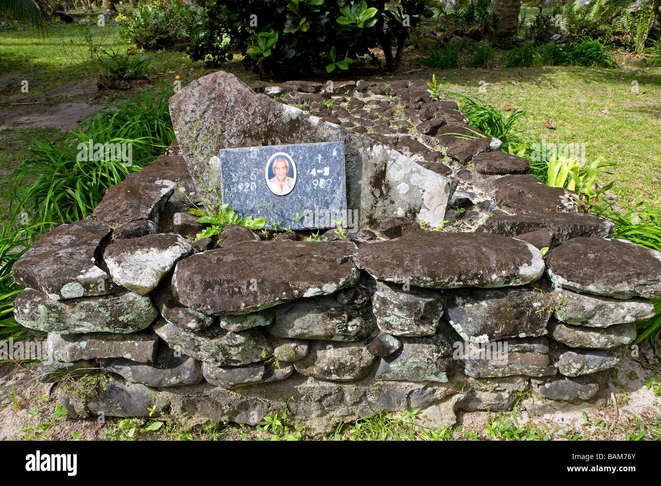 French Polynesia, Austral Islands, Rurutu island, an ancient historical ...