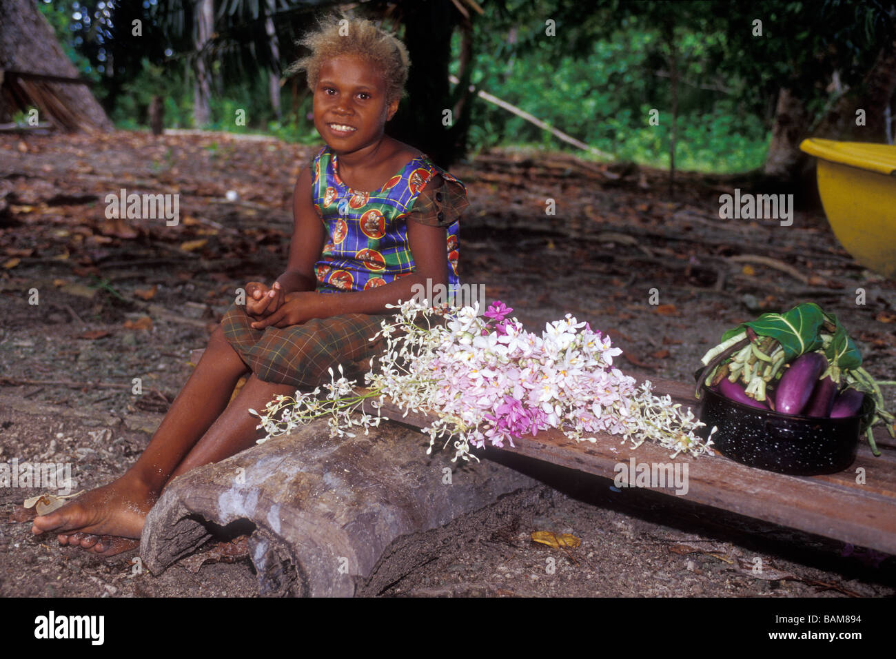 Child on Solomon Islands Marovo Solomon Islands Stock Photo - Alamy
