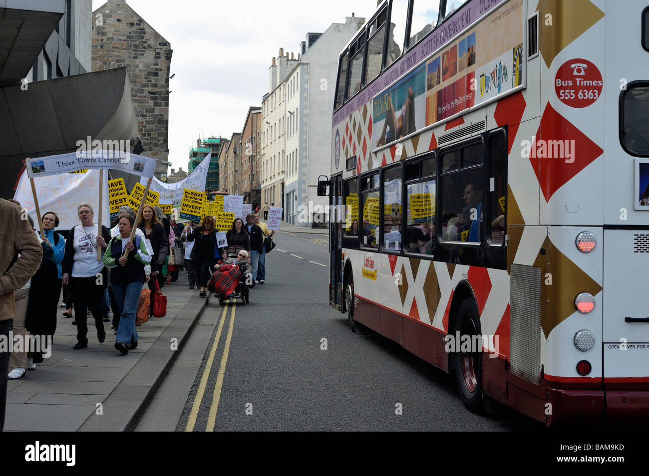 Save our bus protest uk hi-res stock photography and images - Alamy