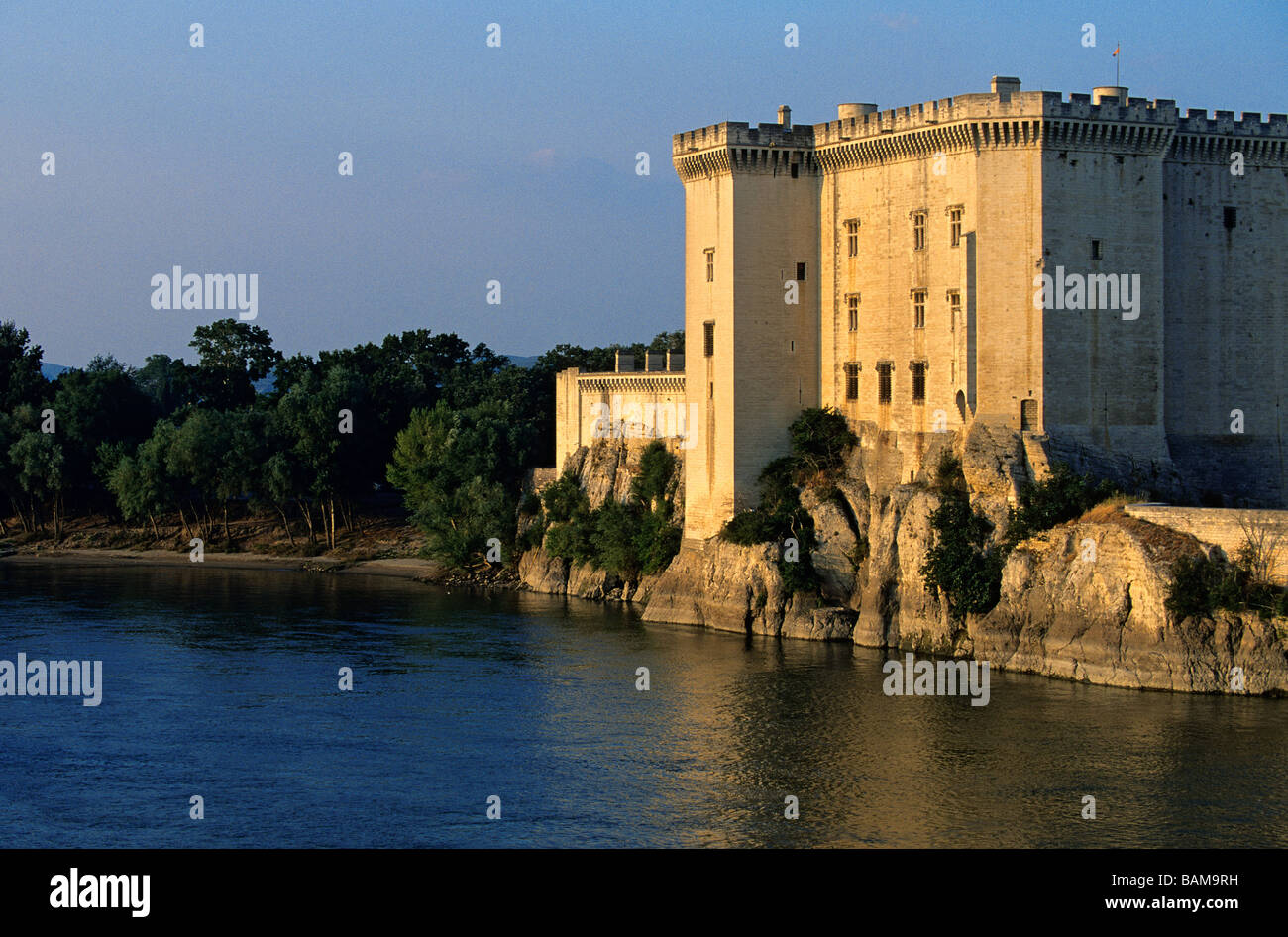 Tarascon castle at river rhone hi-res stock photography and images - Alamy